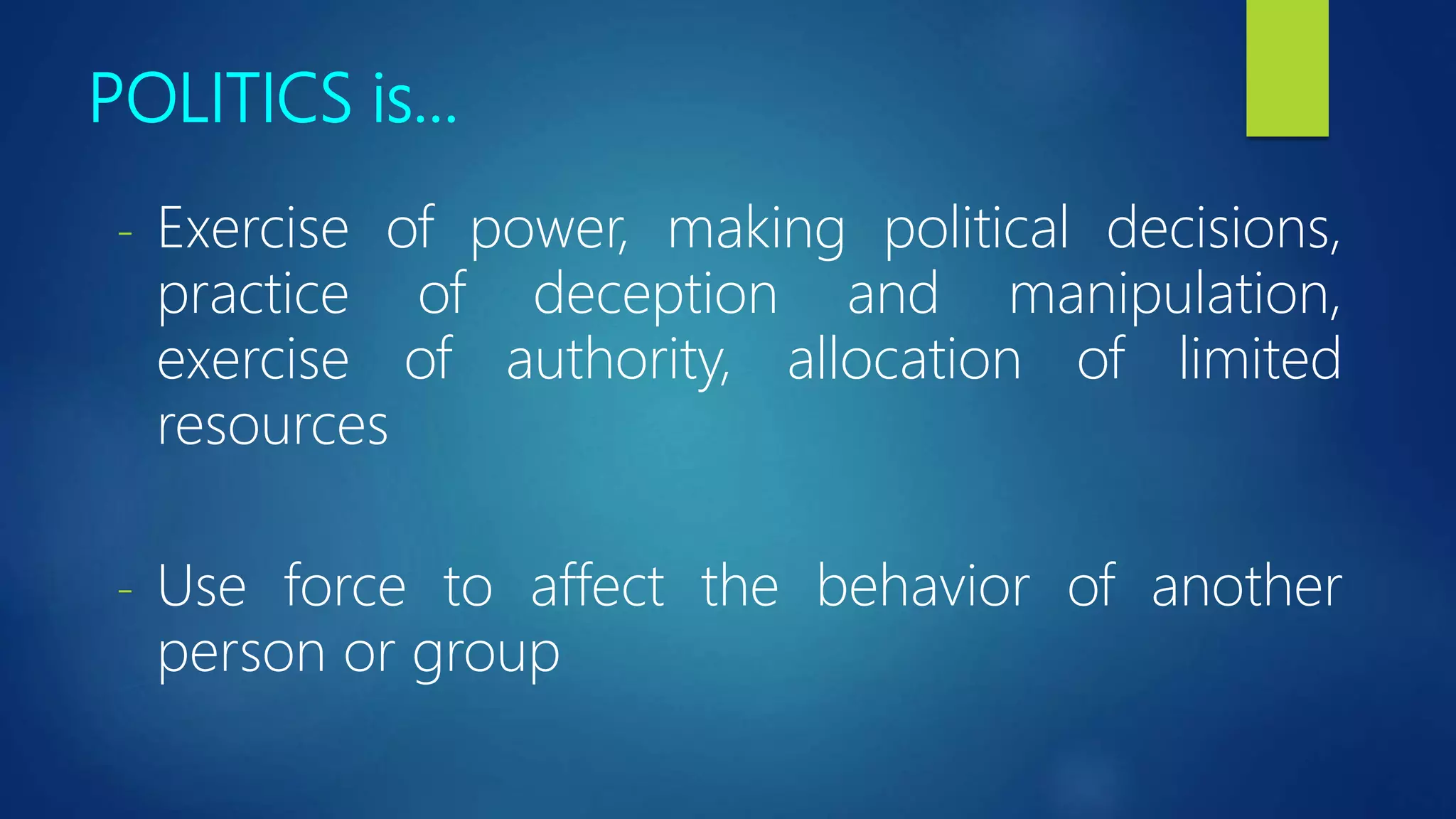 1. introduction to phil. politics and governance | PPTX