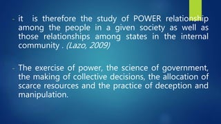 1. introduction to phil. politics and governance | PPTX