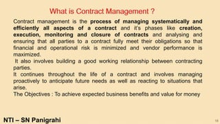 #Contract Risk Management Part -1# by SN Panigrahi | PPTX