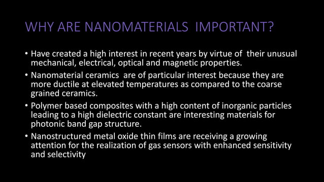 TYPES OF NANOMATERIAL | PPTX | Chemistry | Science