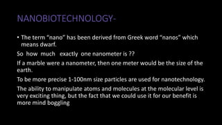 TYPES OF NANOMATERIAL | PPTX