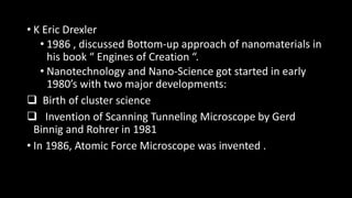 TYPES OF NANOMATERIAL | PPTX