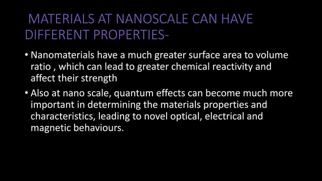 TYPES OF NANOMATERIAL | PPTX | Chemistry | Science