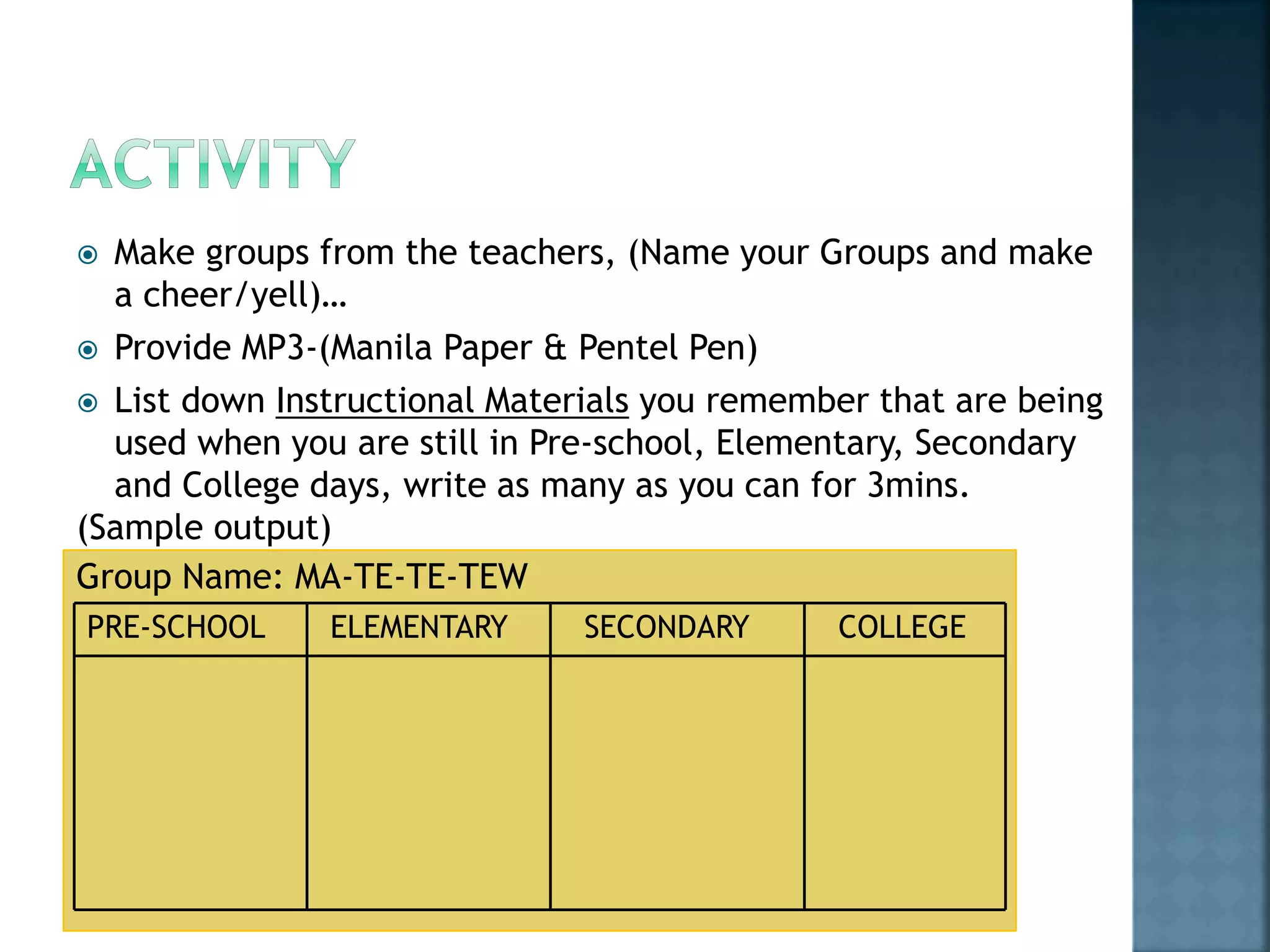 Computer Aided Instruction Ppt