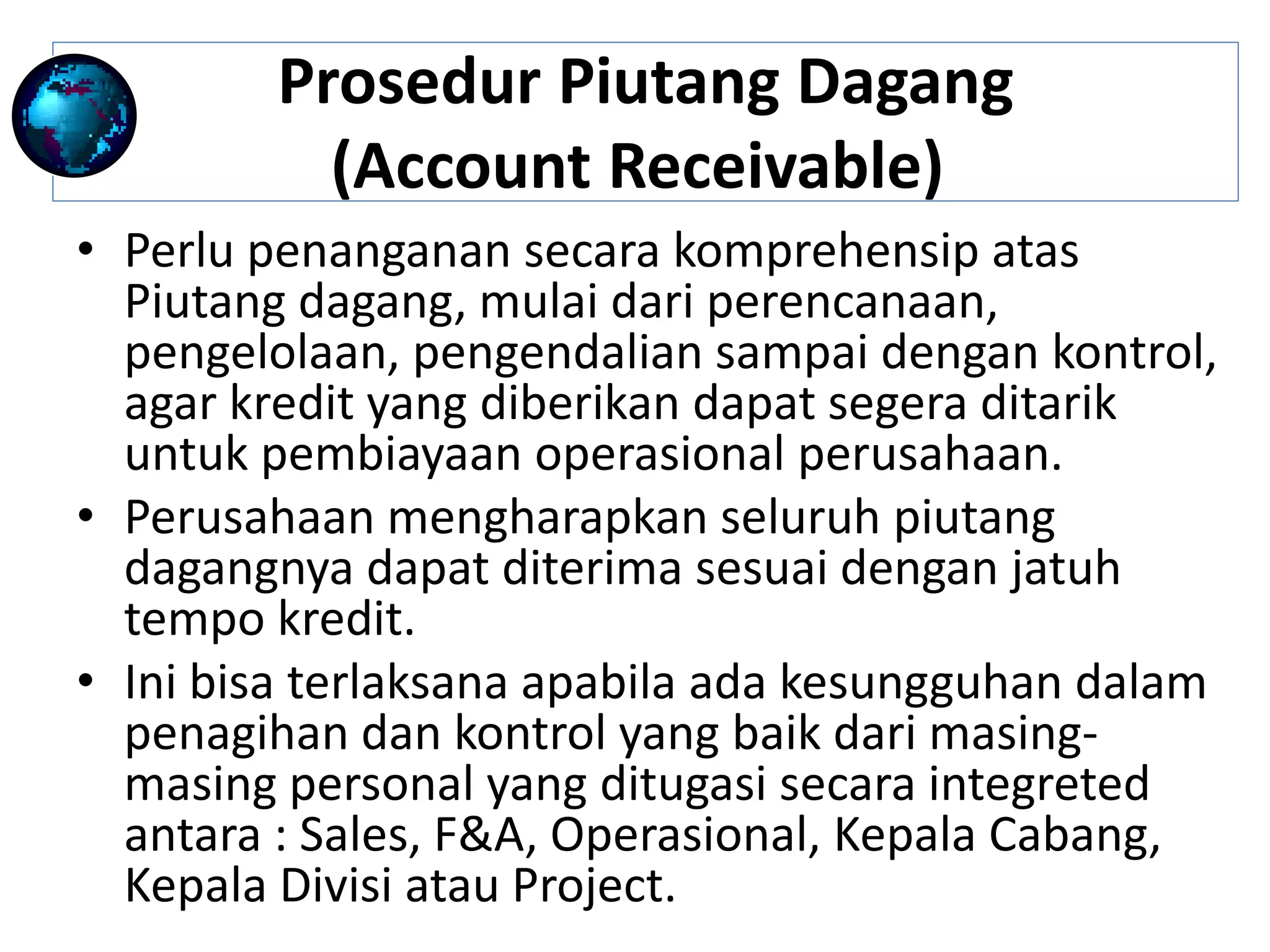Accounts Receivable Management _ Materi Training | PPTX