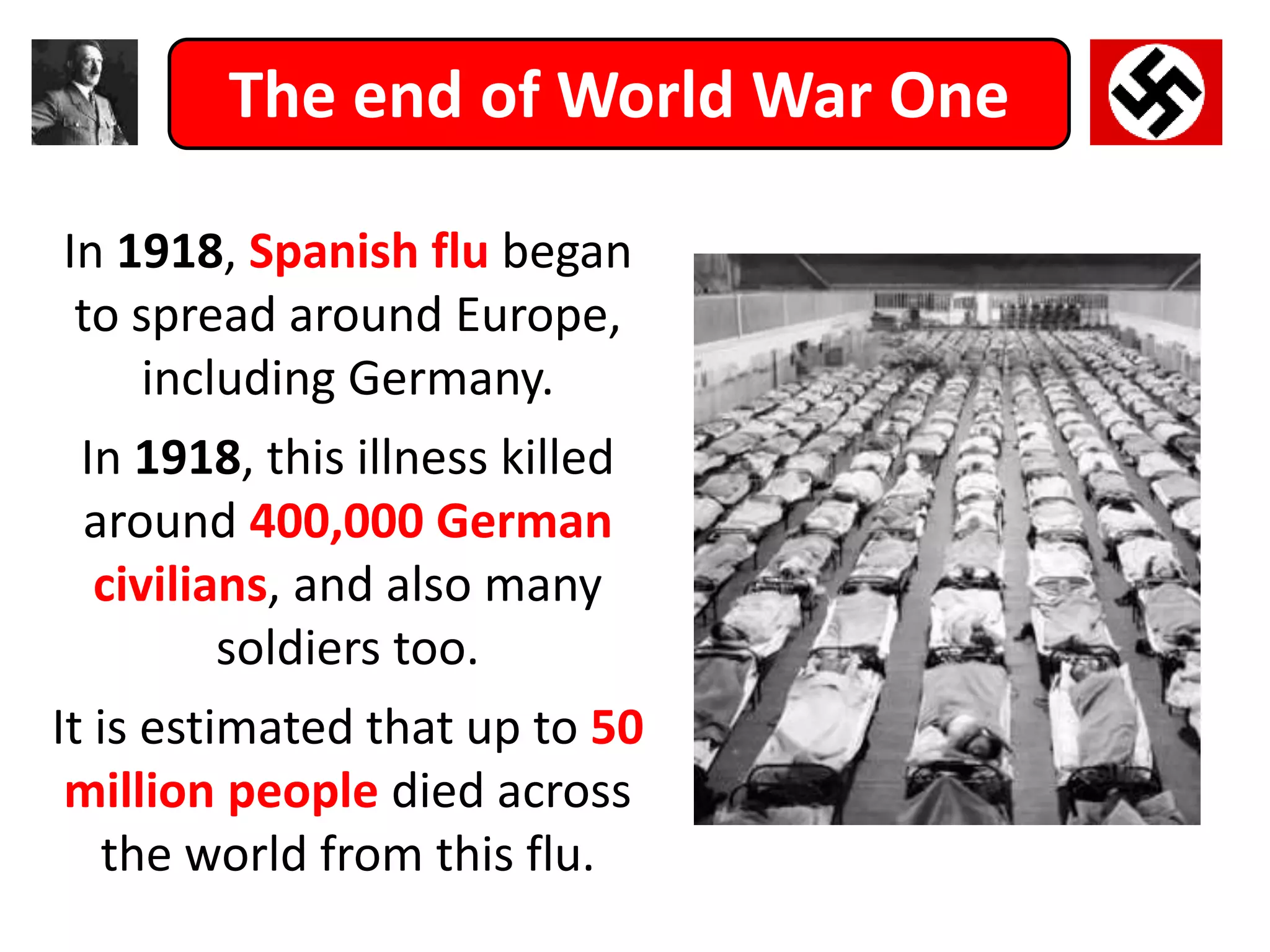 Hitler and Nazi Germany - the end of world war one | PPTX