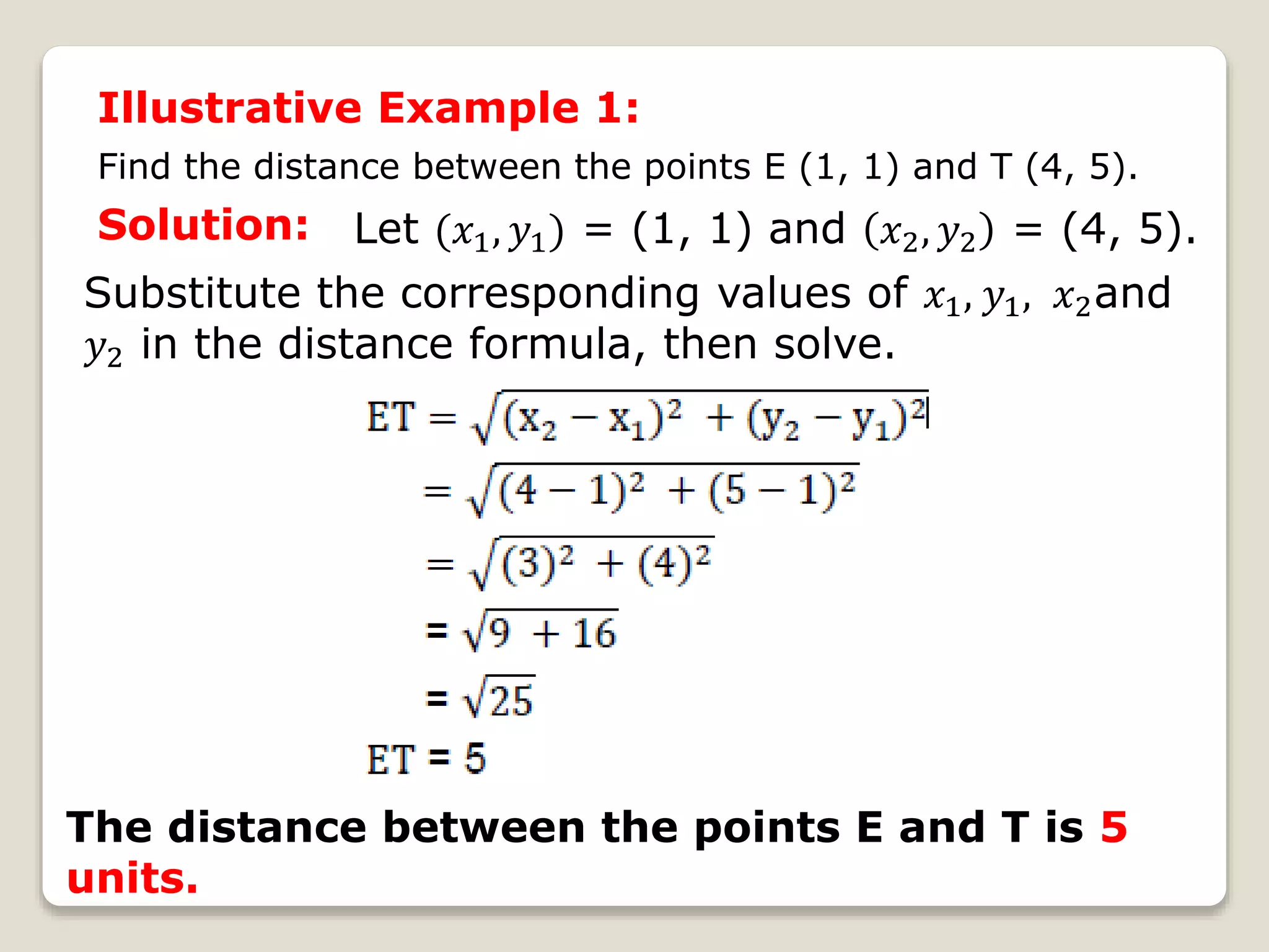 DISTANCE FORMULA (GRADE 10 MATH) | PPTX