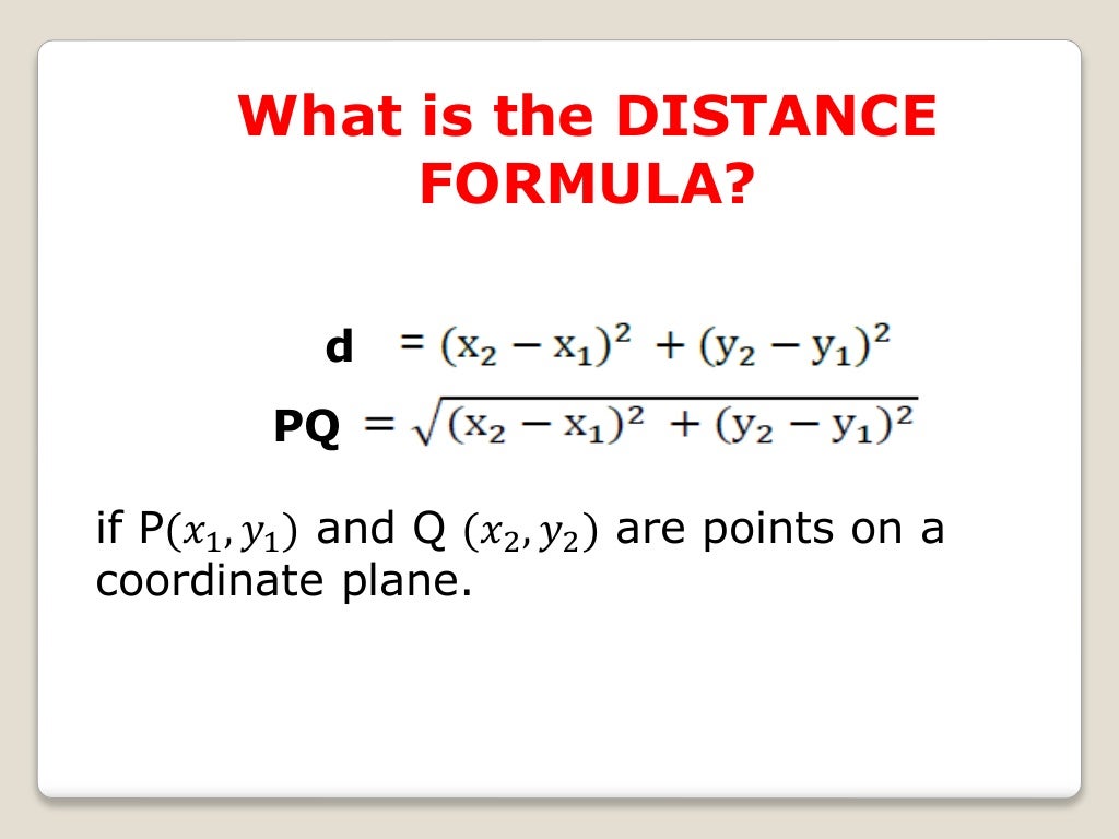 DISTANCE FORMULA (GRADE 10 MATH)