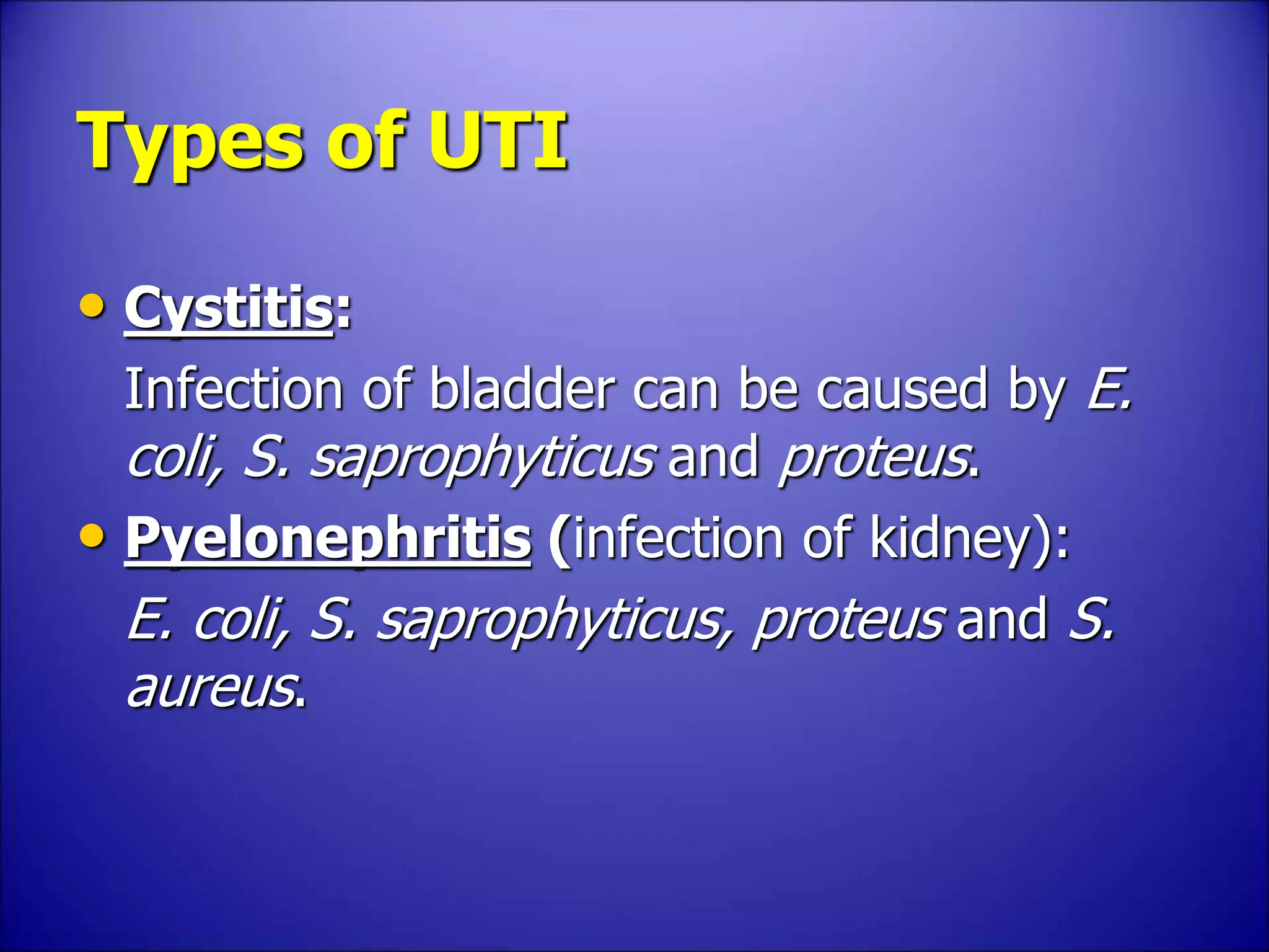 1. urinary tract infection (UTI) | PPT