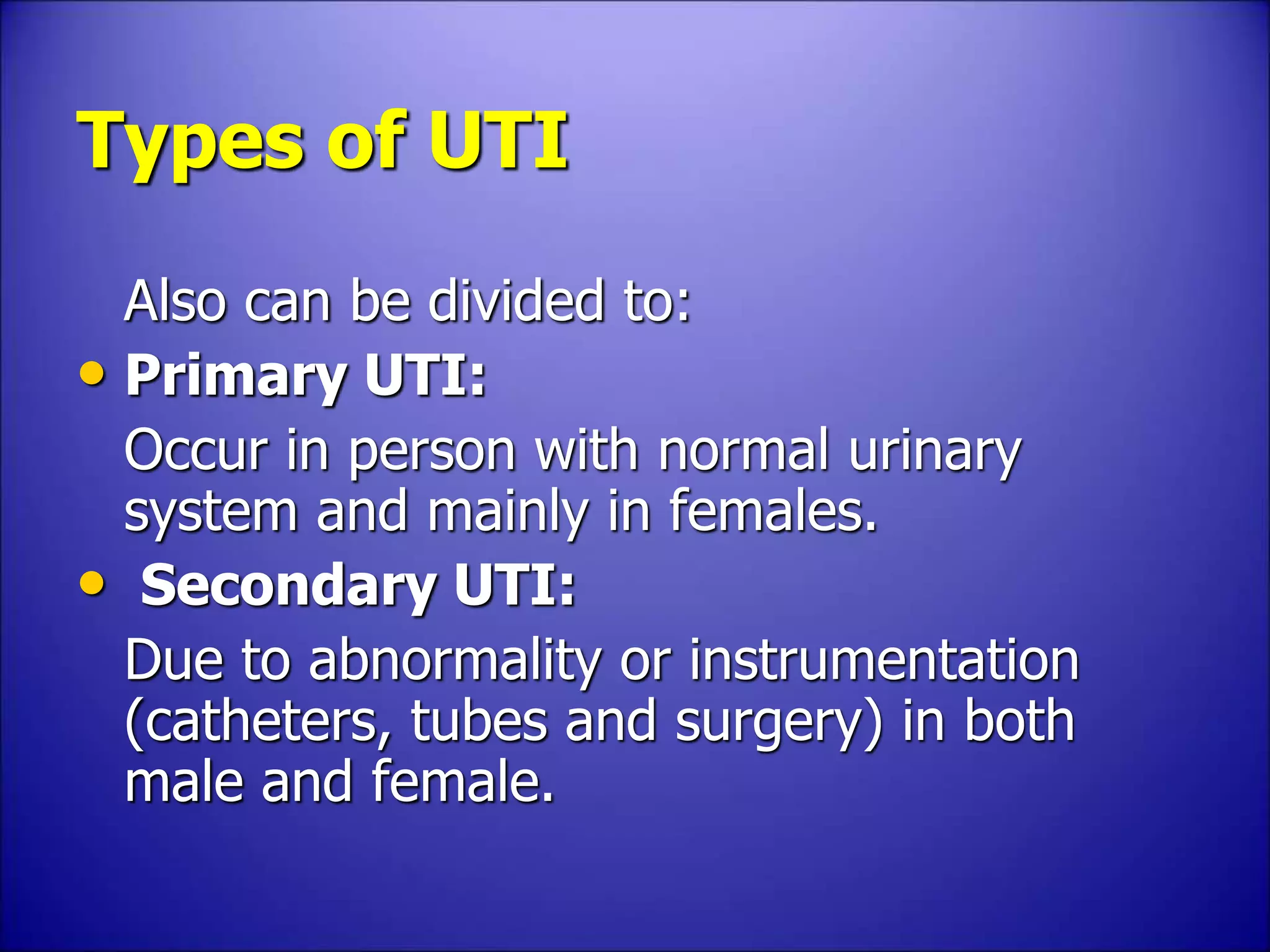 1. urinary tract infection (UTI) | PPT