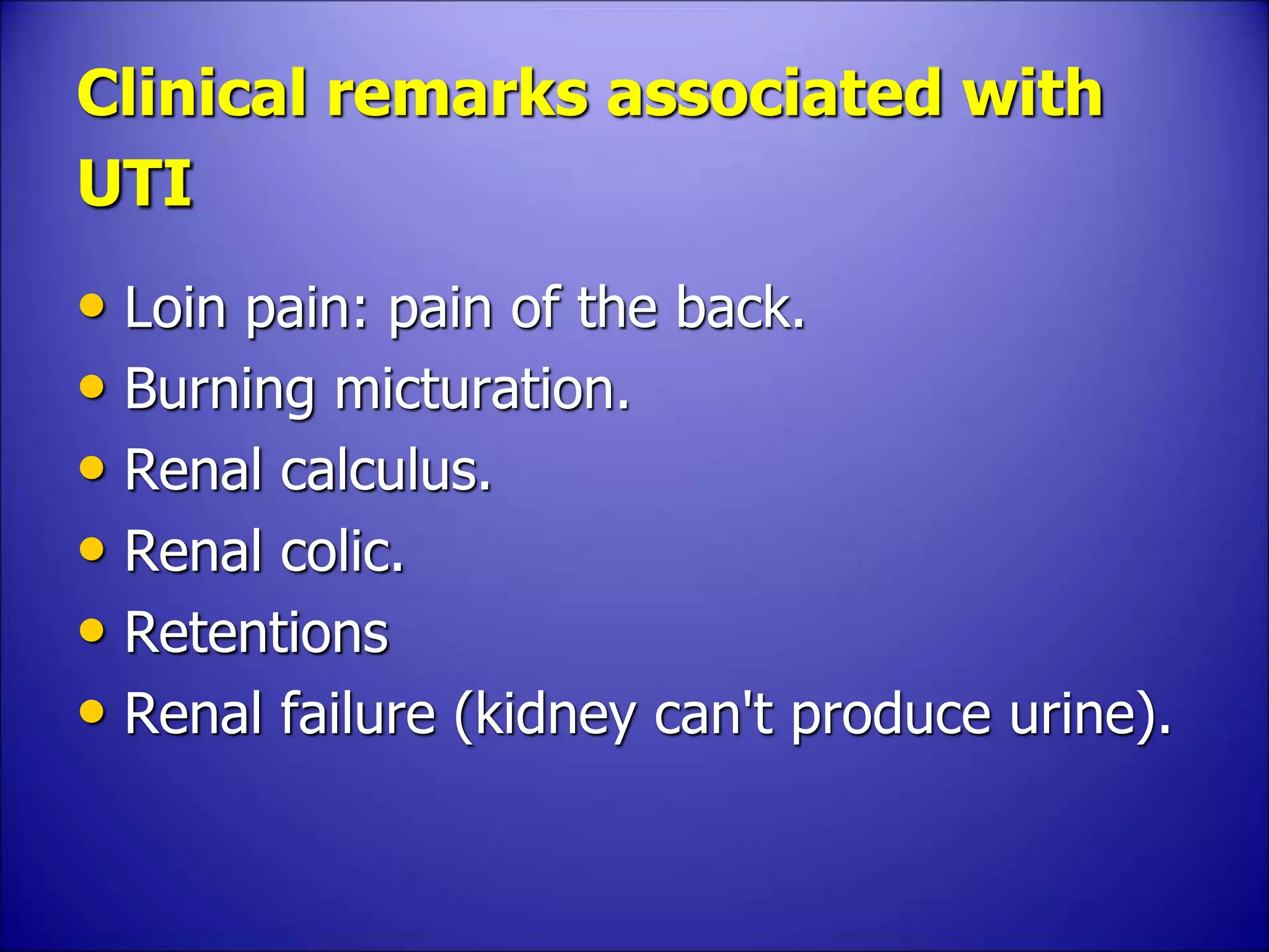 1. urinary tract infection (UTI) | PPT