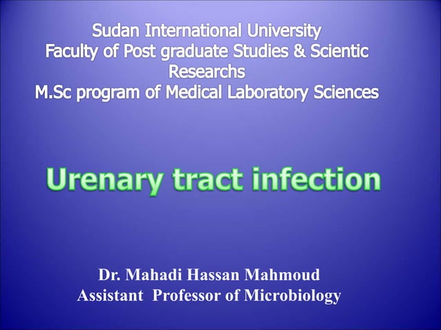 1. urinary tract infection (UTI) | PPT