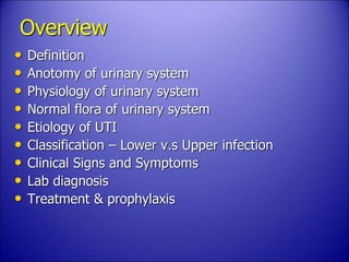 1. urinary tract infection (UTI) | PPT