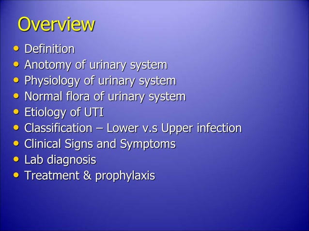 1. urinary tract infection (UTI) | PPT