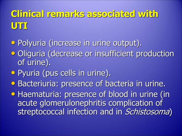 1. urinary tract infection (UTI) | PPT