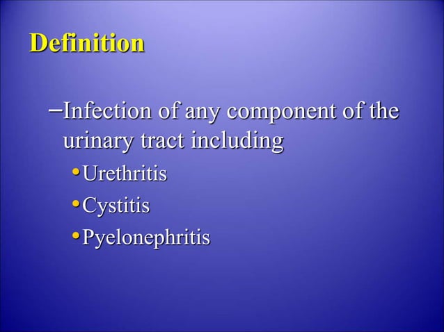 1. urinary tract infection (UTI) | PPT