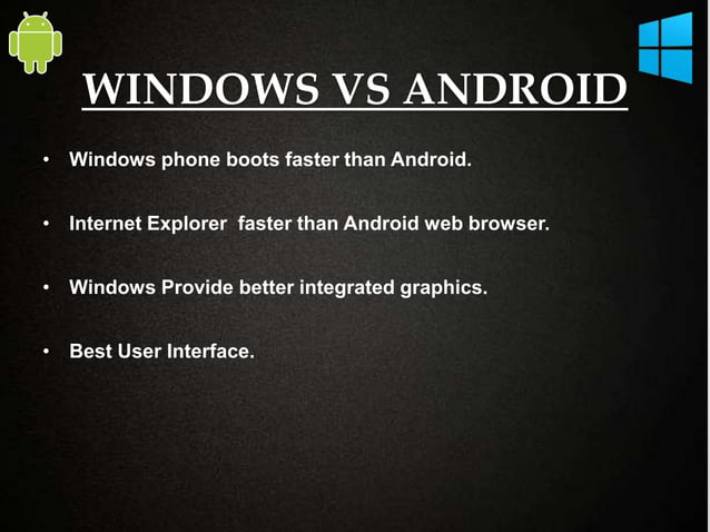 Android Vs Windows Phone | PPT