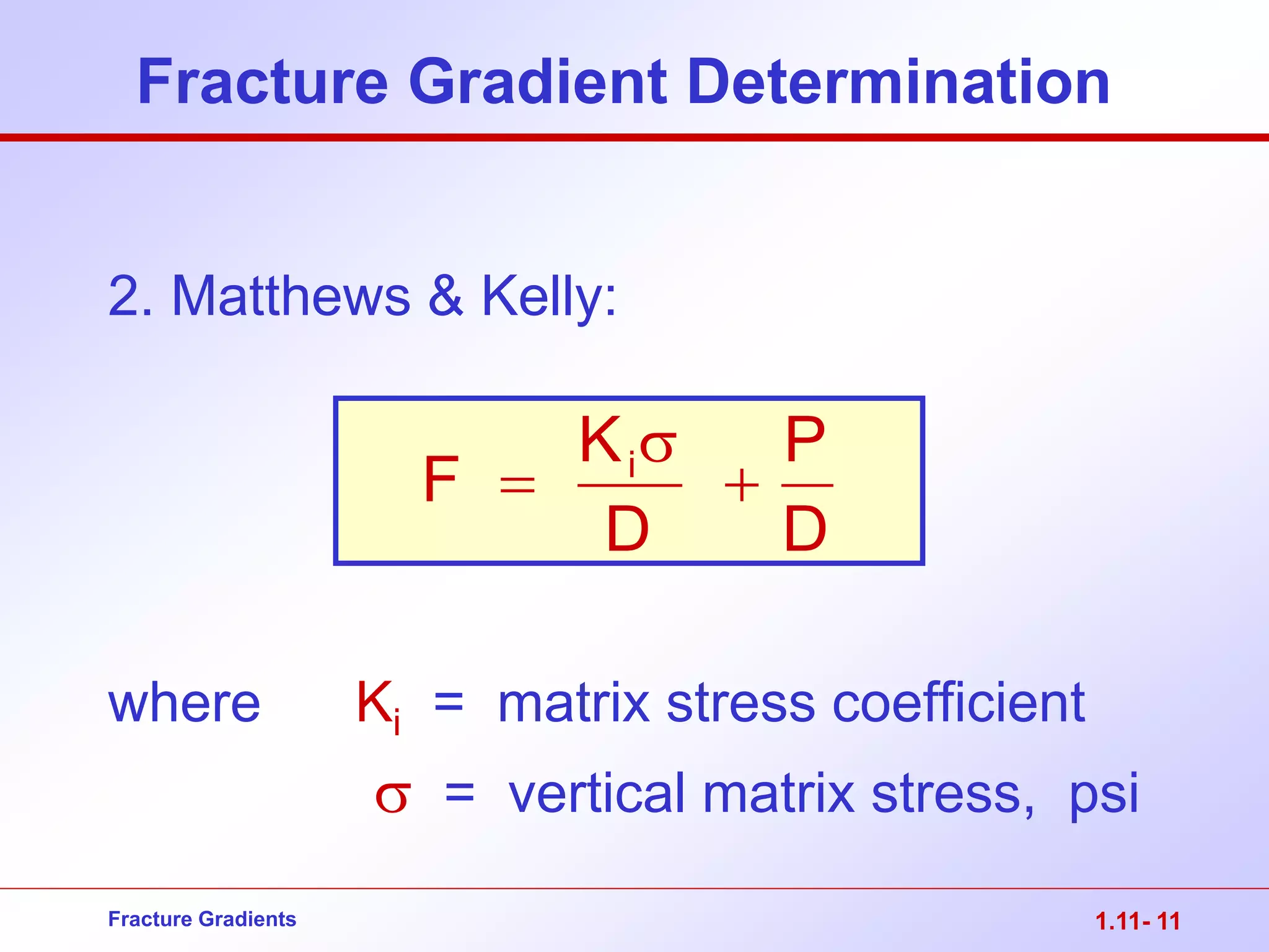 1.11 fracture gradients | PPT