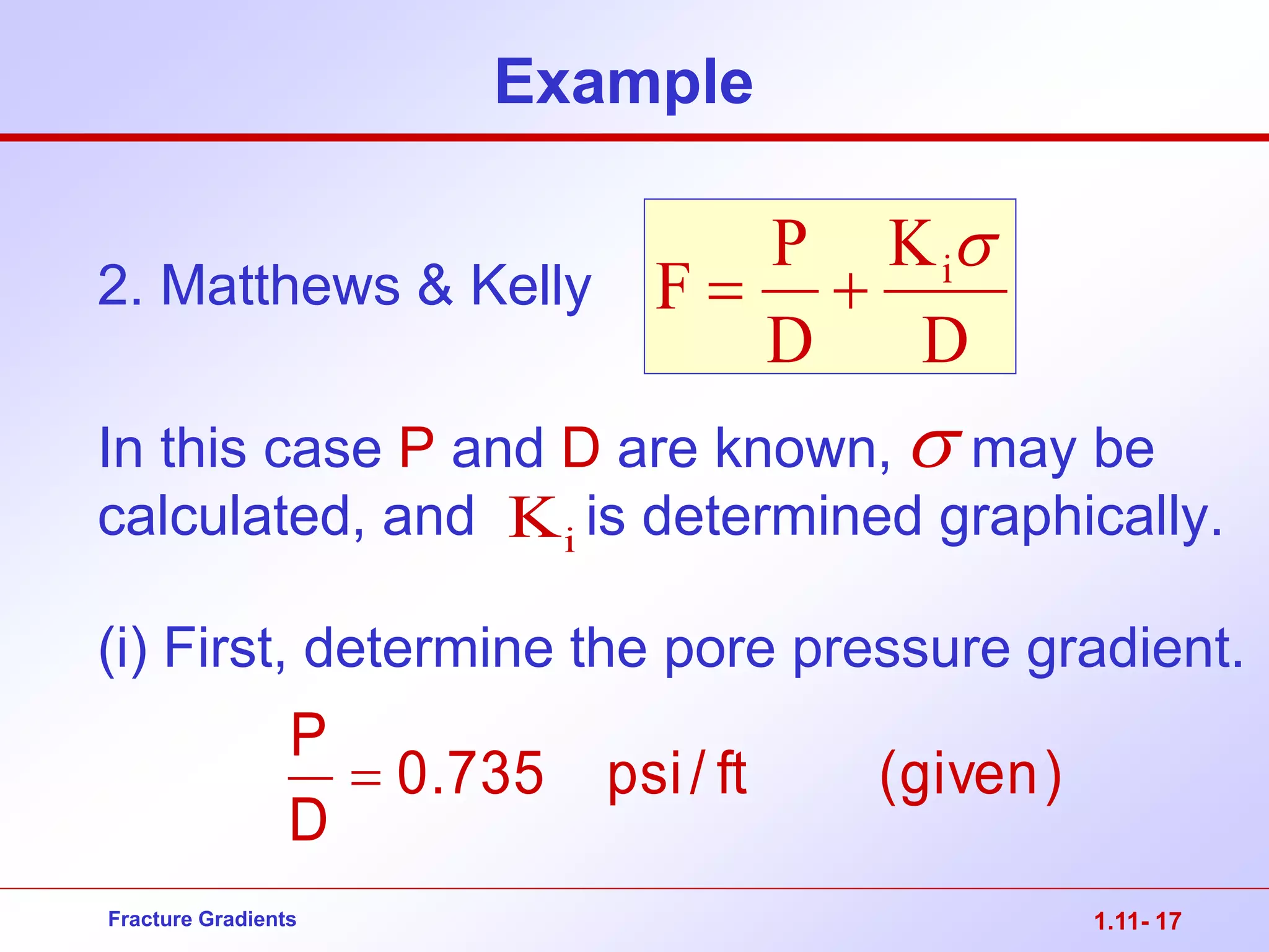 1.11 fracture gradients | PPT