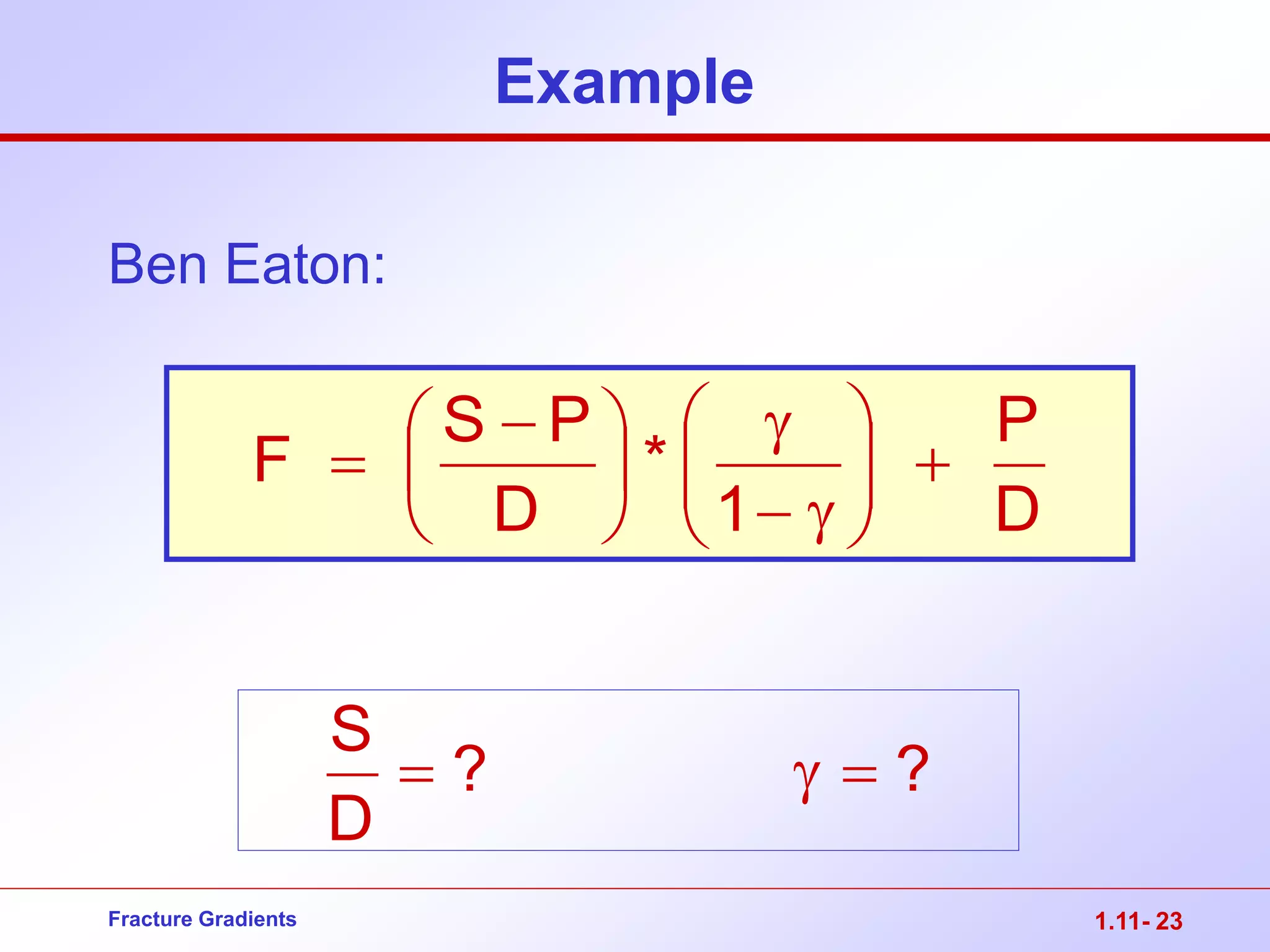 1.11 fracture gradients | PPT