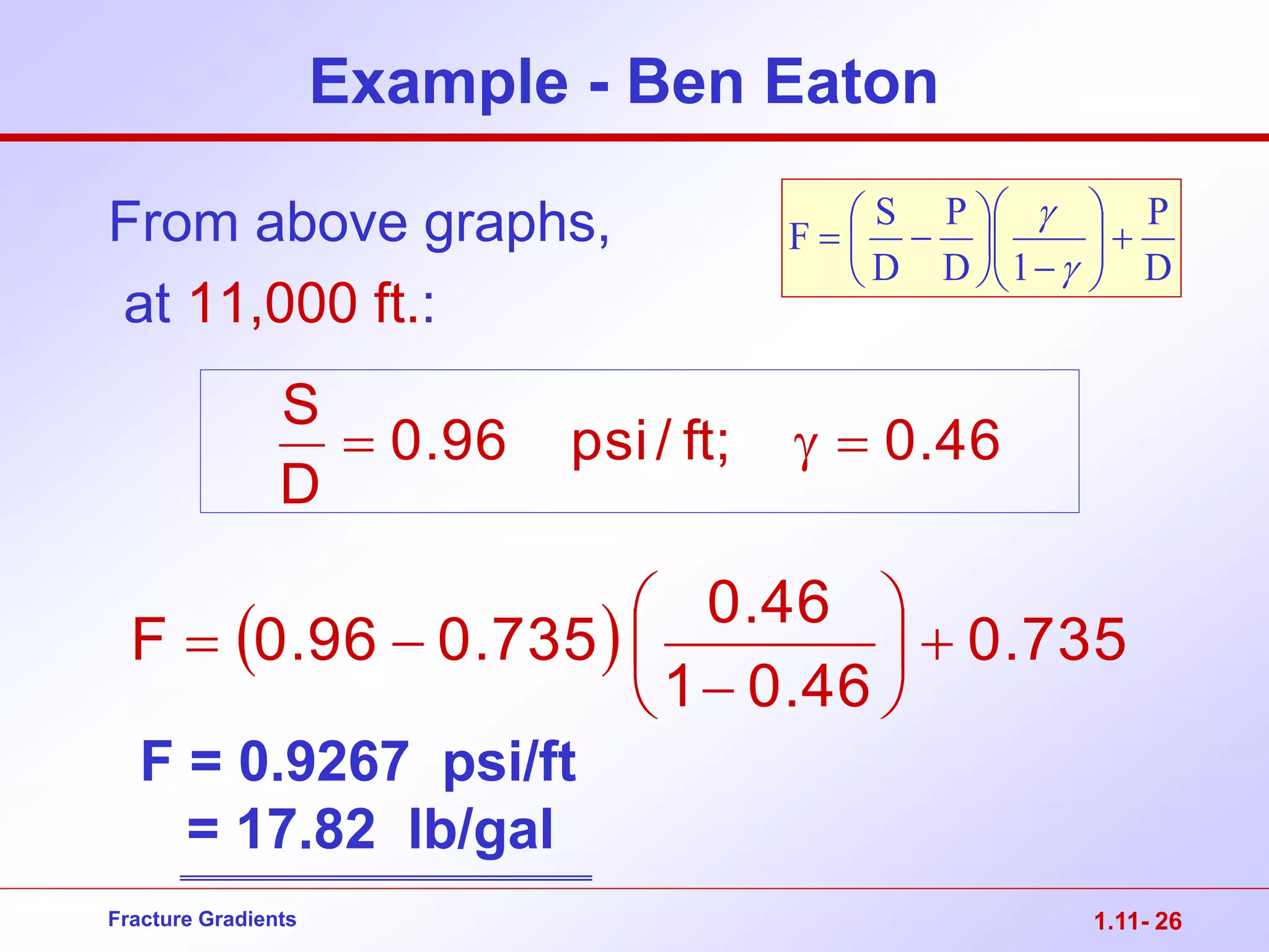 1.11 fracture gradients | PPT