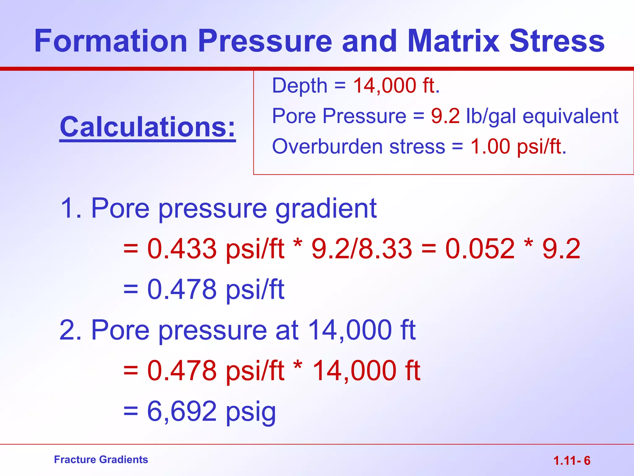 1.11 fracture gradients | PPT