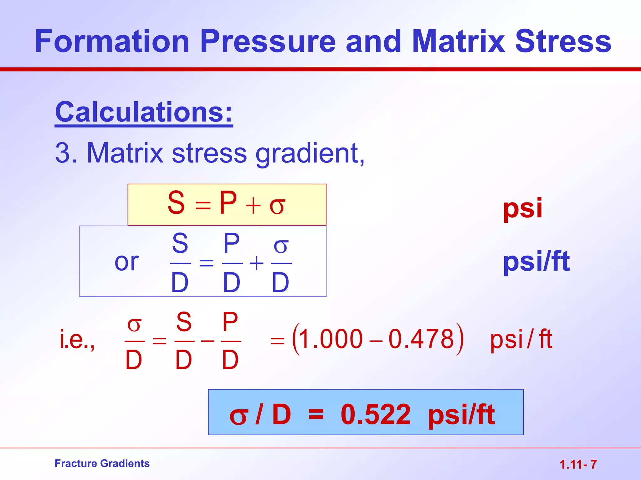 1.11 fracture gradients | PPT