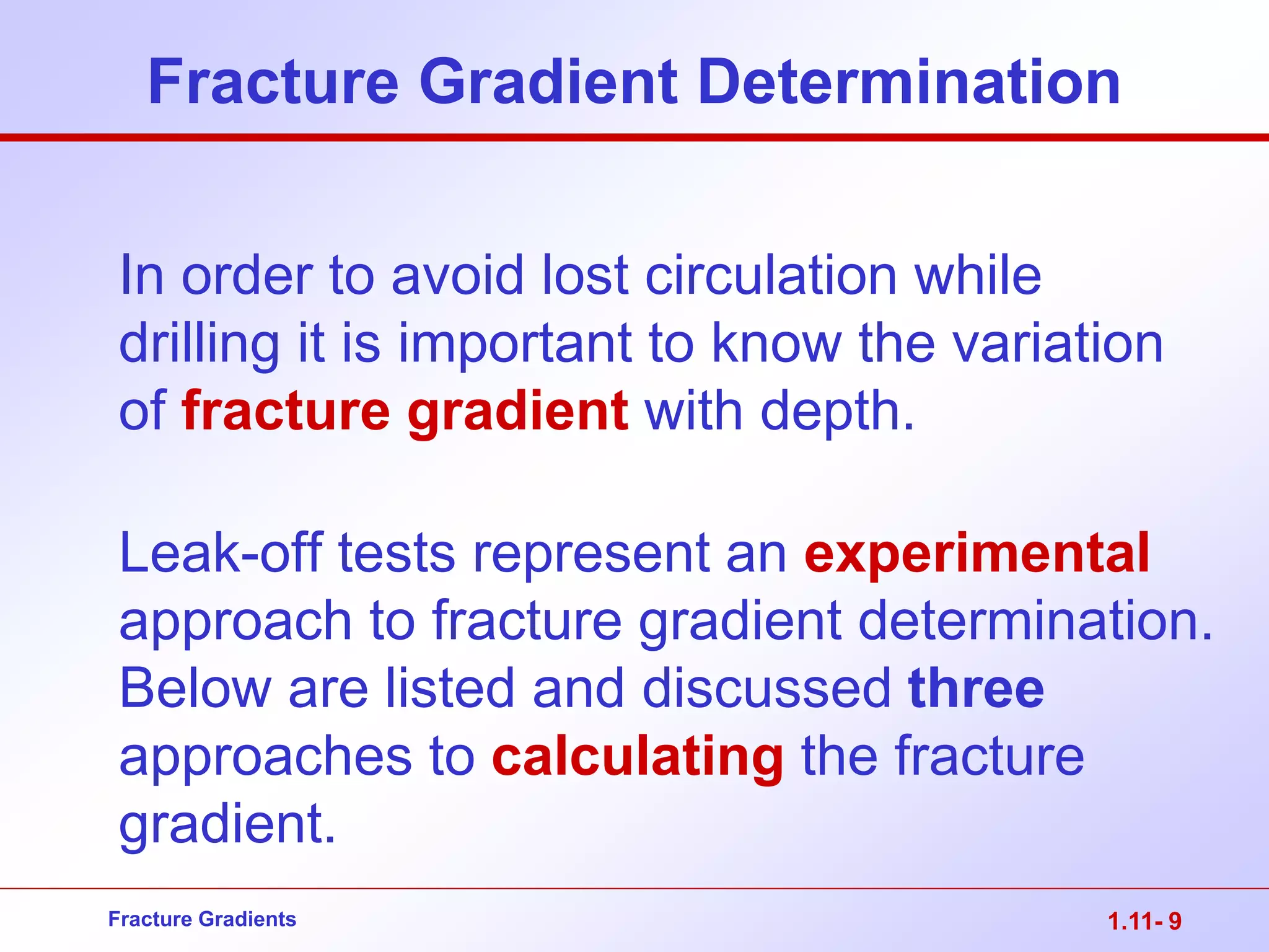 1.11 fracture gradients | PPT