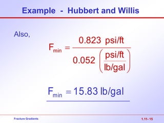 1.11 fracture gradients | PPT