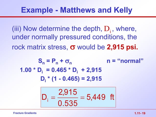 1.11 fracture gradients | PPT