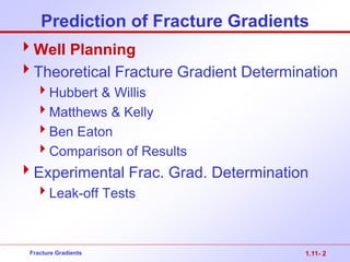 1.11 fracture gradients | PPT