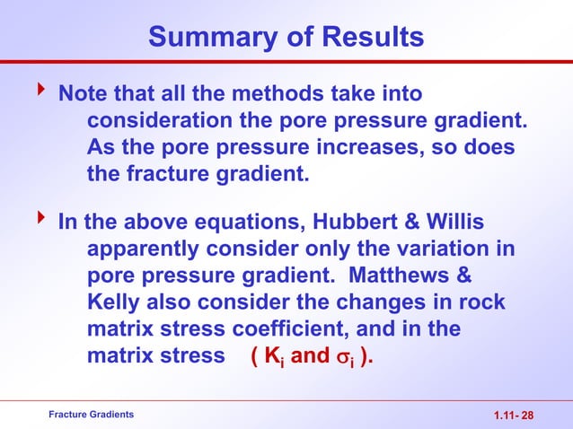 1.11 fracture gradients | PPT
