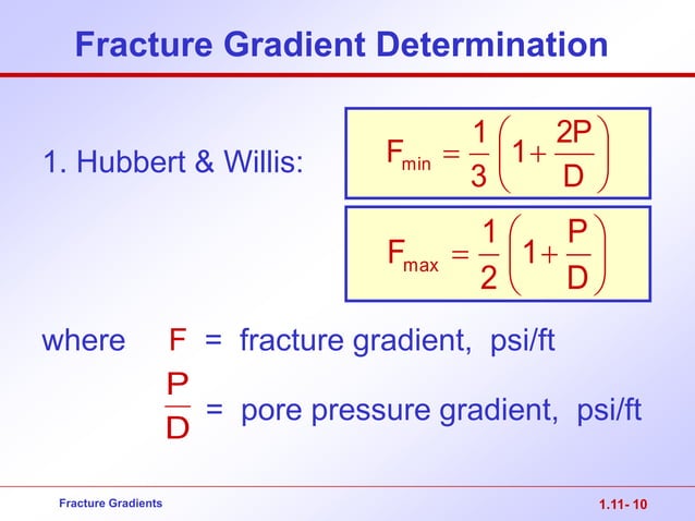 1.11 fracture gradients | PPT