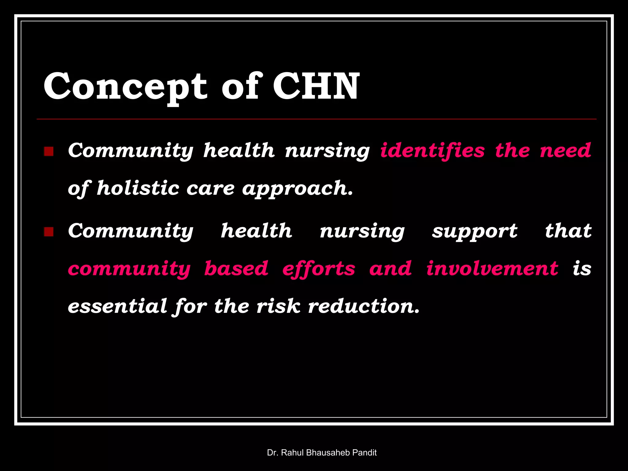 Introduction to Community Health Nursing | PPTX