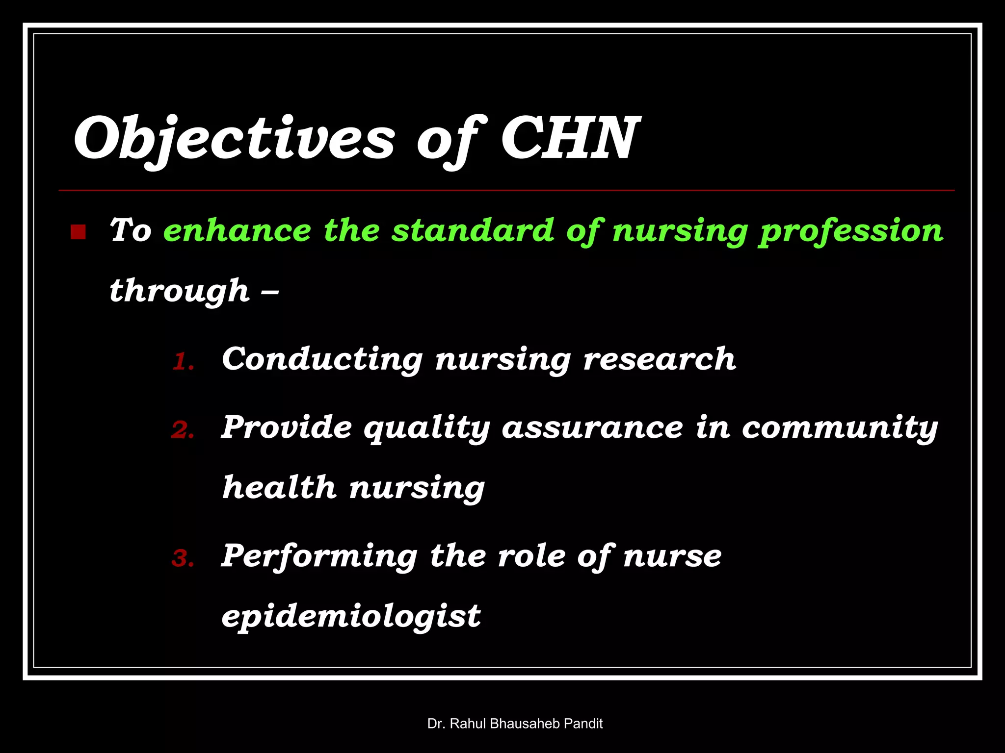 Introduction to Community Health Nursing | PPTX