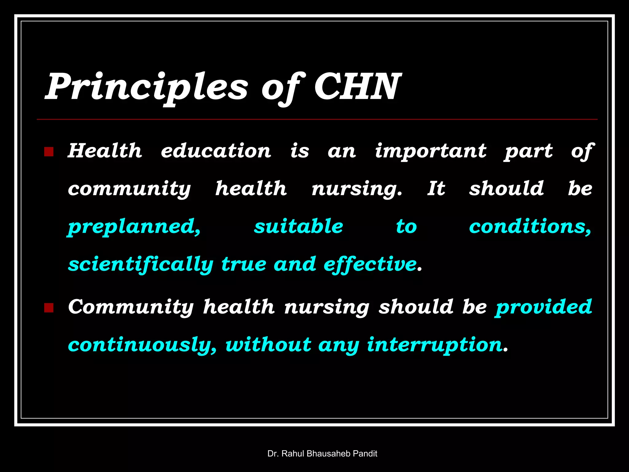 Introduction to Community Health Nursing | PPTX
