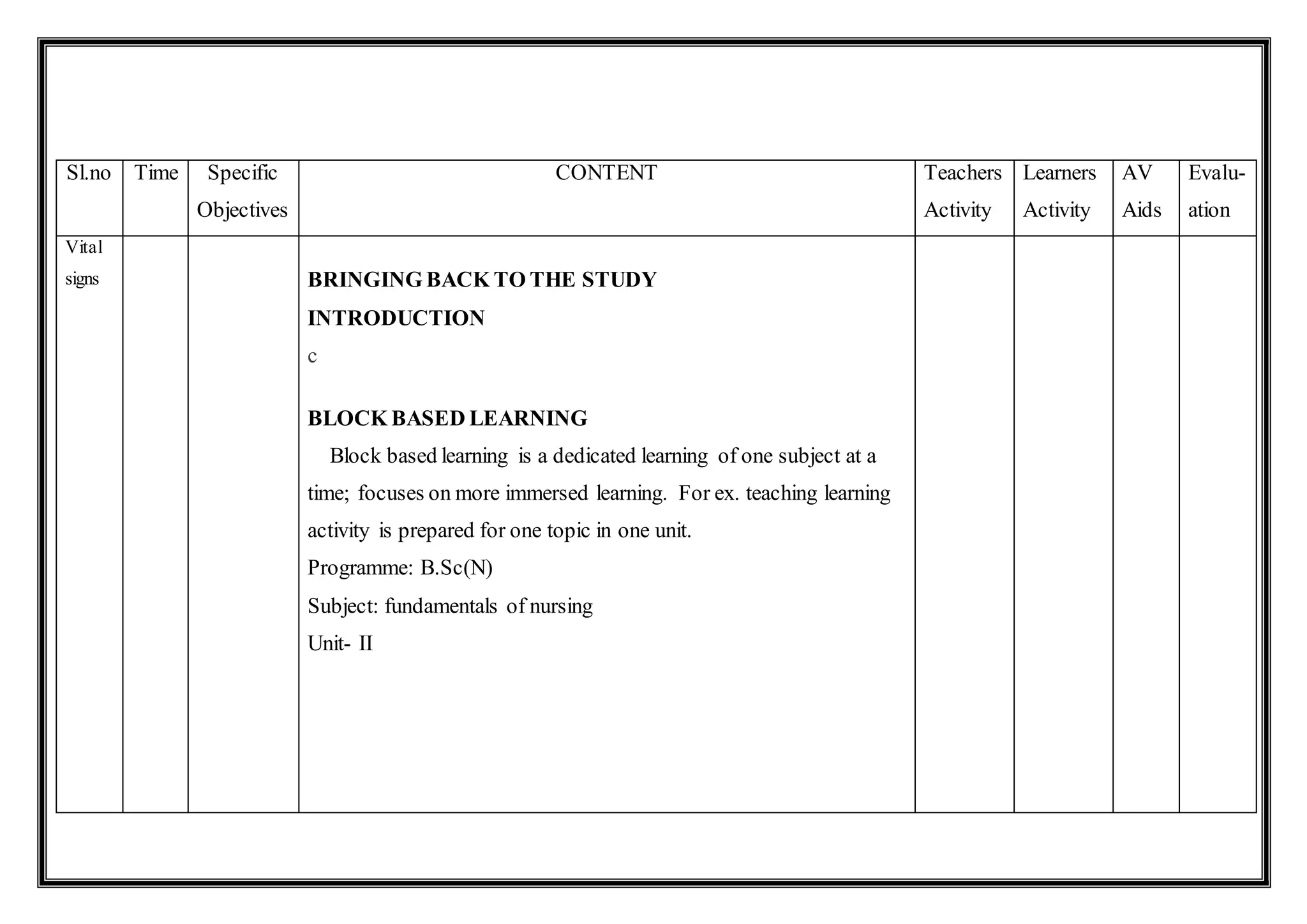 1. vital signs lesson plan | DOCX