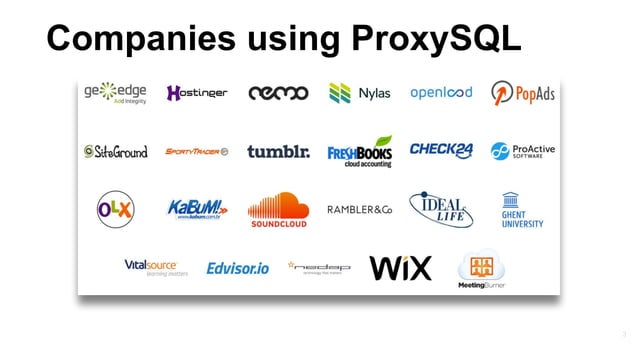New features in ProxySQL 2.0 (updated to 2.0.9) by Rene Cannao (ProxySQL) | PPT
