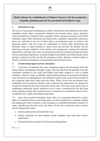 1. model scheme on_setting_up_of_high_tech_nursery_under_plantation_and ...