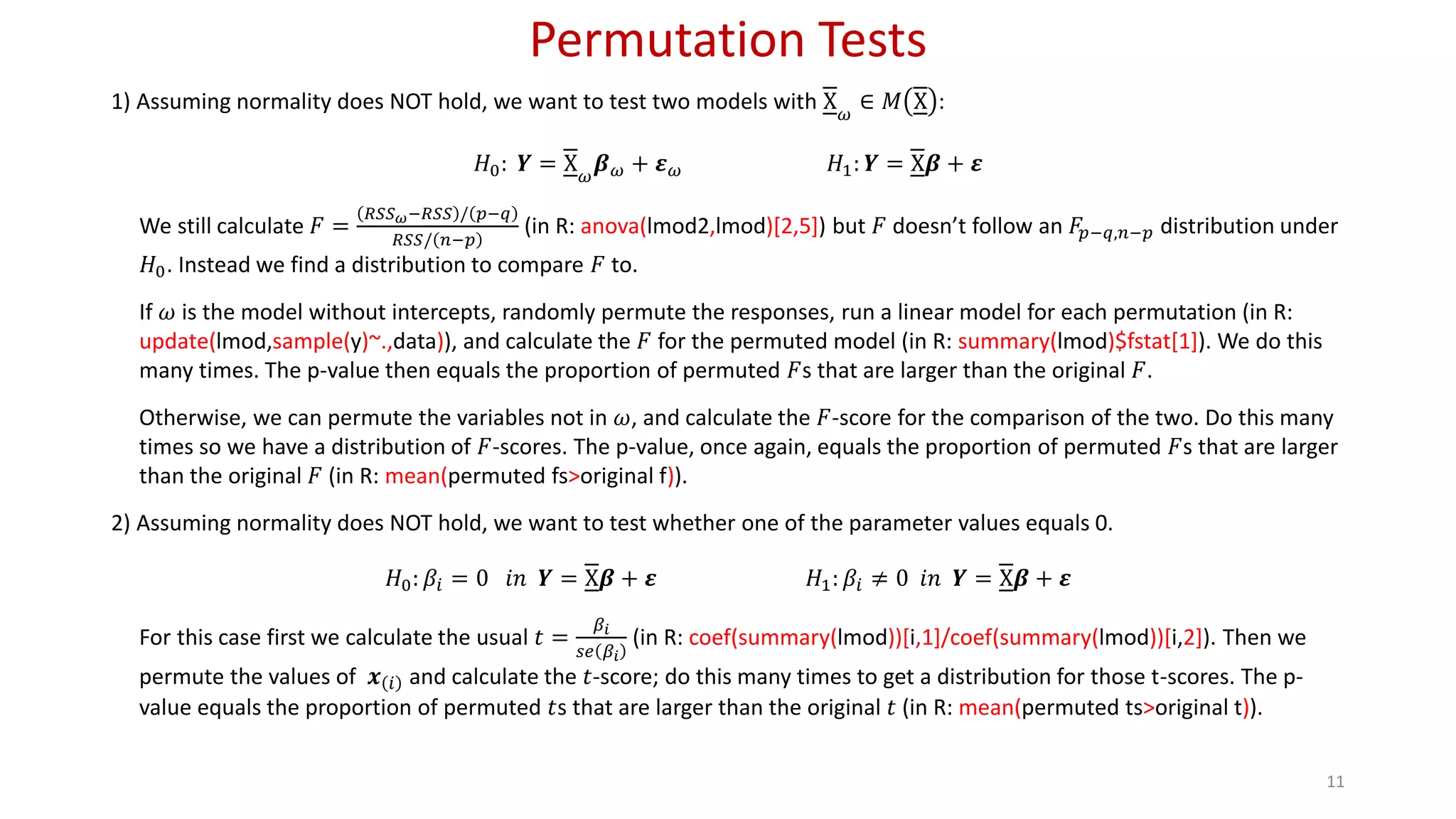 1. linear model, inference, prediction | PPT