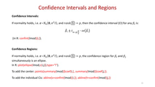 1. linear model, inference, prediction | PPT