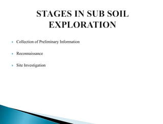 1. SELECTION OF FOUNDATION AND SUBSOIL EXPLORATION/INVESTIGATION (FE ...