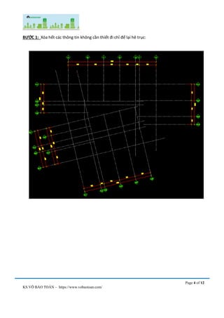 Import mat bang luoi tu cad sang etabs bai 1 | PDF