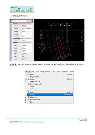Import mat bang luoi tu cad sang etabs bai 1 | PDF