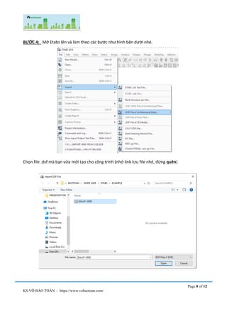 Import mat bang luoi tu cad sang etabs bai 1 | PDF