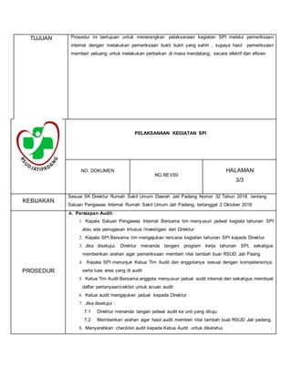 1. spo pelaksanaan kegiatan spi | DOC