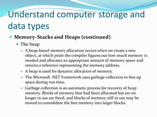 1.1 core programming [understand computer storage and data types] | PPTX