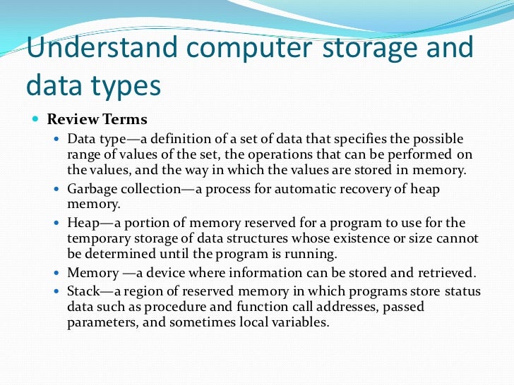 1 1 Core Programming [understand Computer Storage And Data Types]