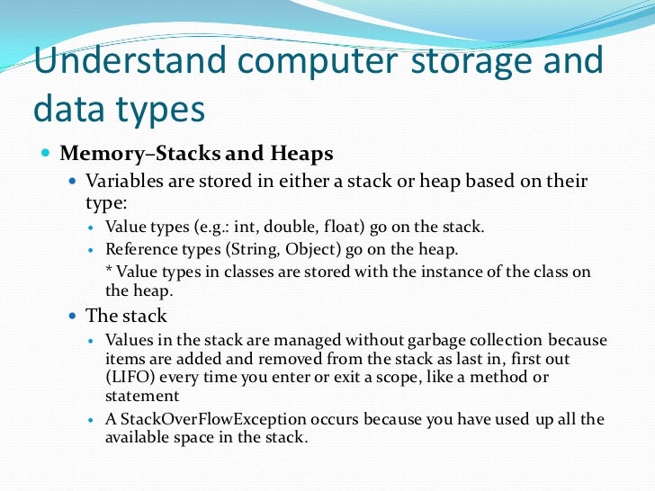 1 1 Core Programming [understand Computer Storage And Data Types]