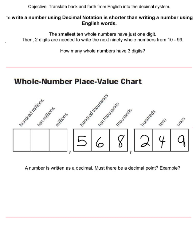 1 1 decimals for whole numbers 9-9-10 | PDF